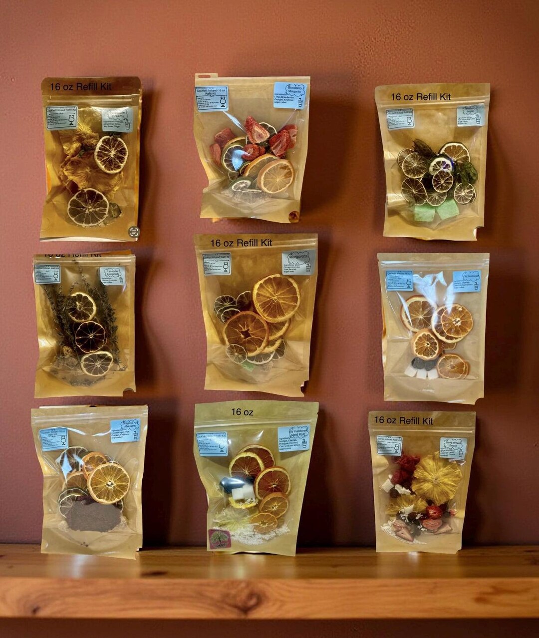 Cocktail Infused Kits 16 Oz. Refill Kit DIY,~ Mixology Made Easy! - Etsy