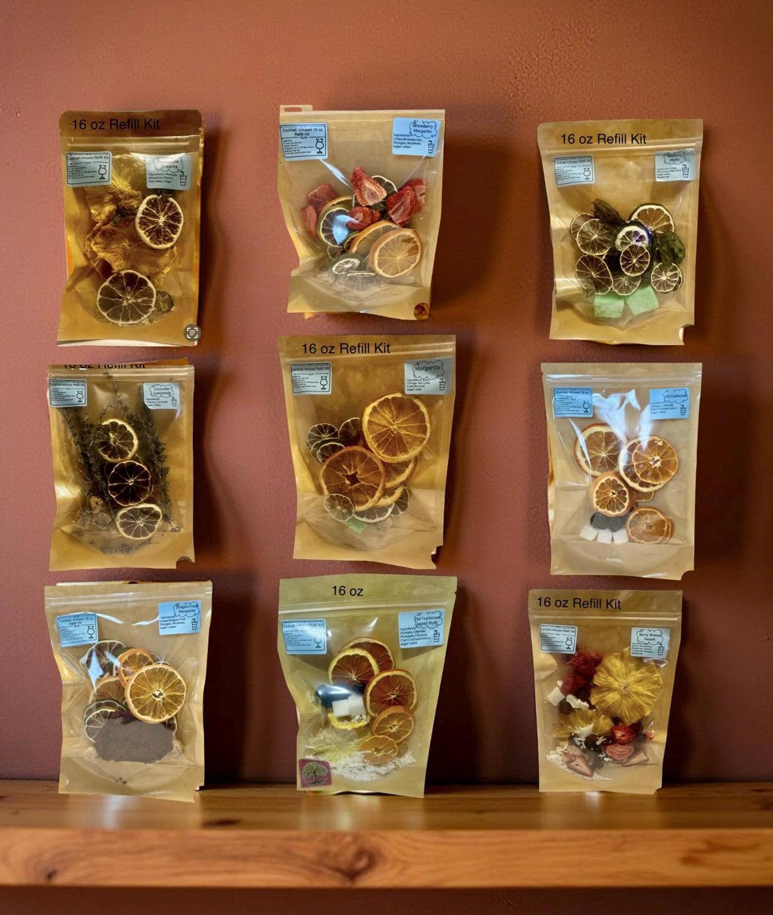 Cocktail Infused Kits 16 Oz. Refill Kit DIY,~ Mixology Made Easy! - Etsy