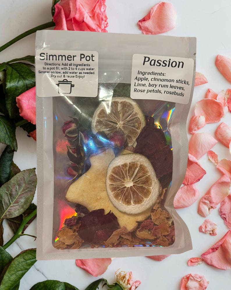 Glass Simmer Pot Bundle Blue, Yellow & Clear Glass Pot With 5 Floral Simmer Pot Kits - Etsy