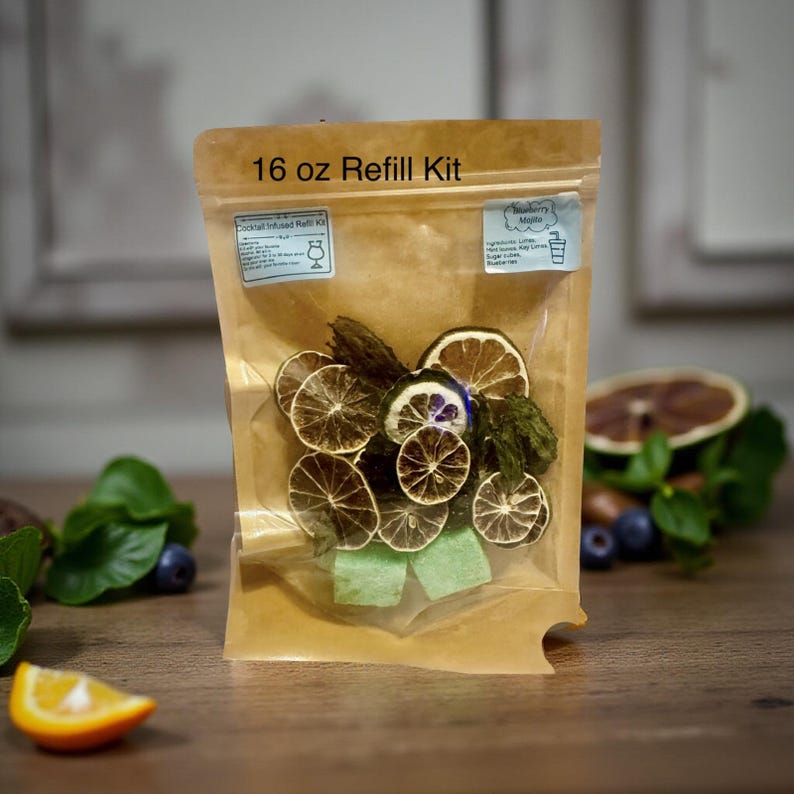 Cocktail Infused Kits 16 Oz. Refill Kit DIY,~ Mixology Made Easy! - Etsy