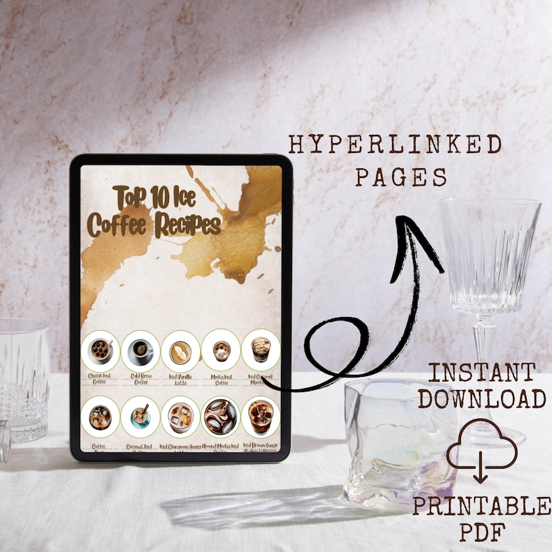 Iced Coffee Recipes Ebook: Top 10 International Recipes (printable PDF ...