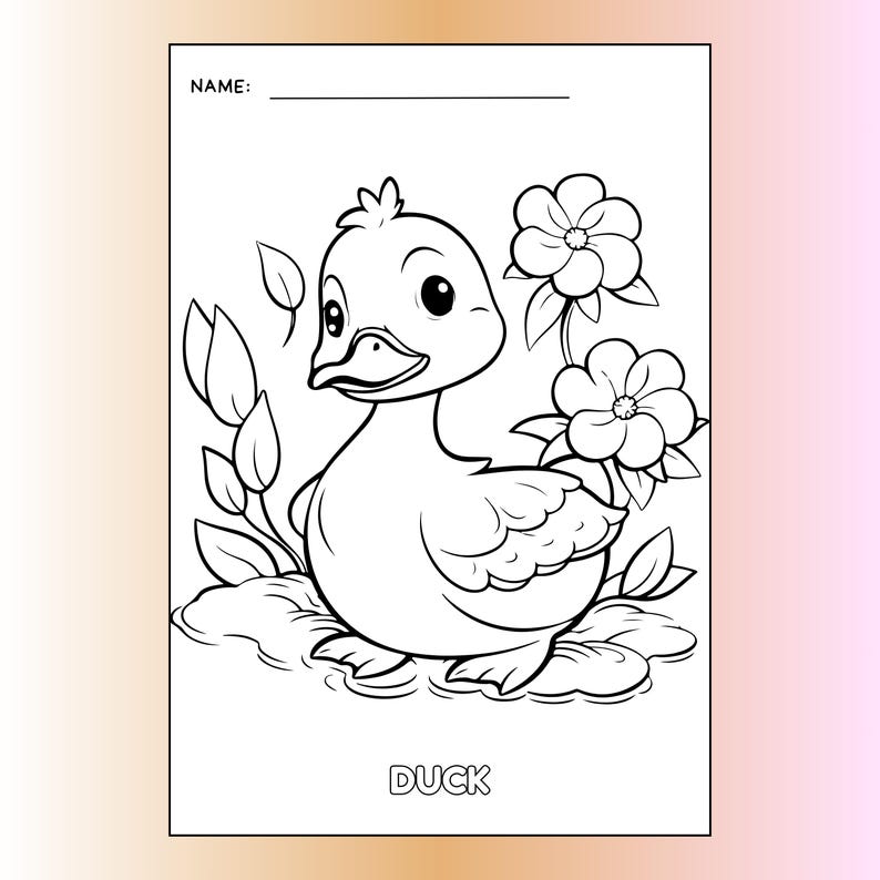 Animals, Numbers, Alphabet Coloring Pages Educational Coloring Book for ...