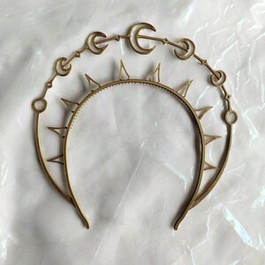 Moon and Spikes Headpiece - Etsy