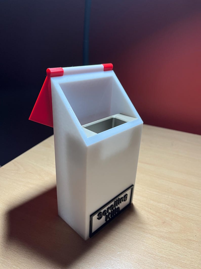 Marlboro Inspired Phone Box Scrolling Kills Phone & Airpods Storage Box ...