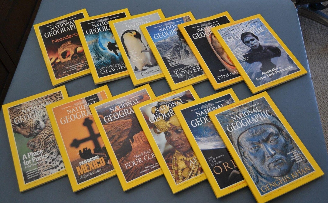 Vintage National Geographic Magazine 1996 Complete Year W/ Maps 12 ...