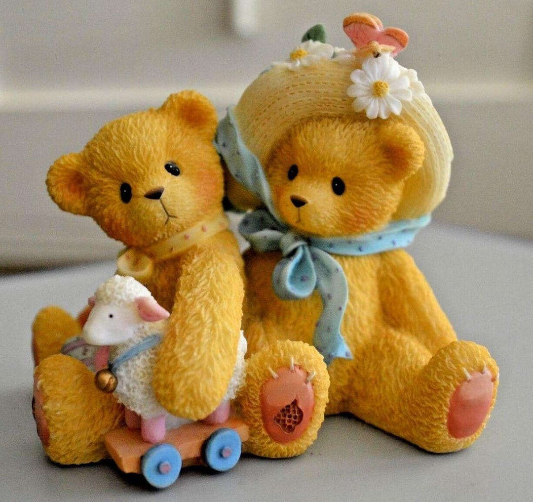 Vintage Cherished Teddies Bear Figurine Chelsea Daisy Retired Reunion ...