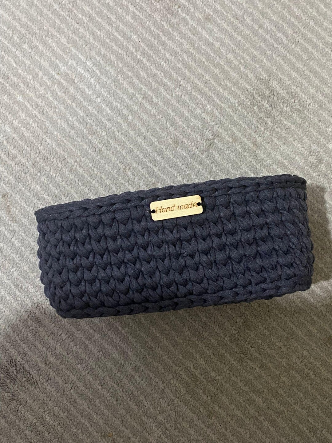 Basket, Woven Basket, Navy Blue Basket - Etsy