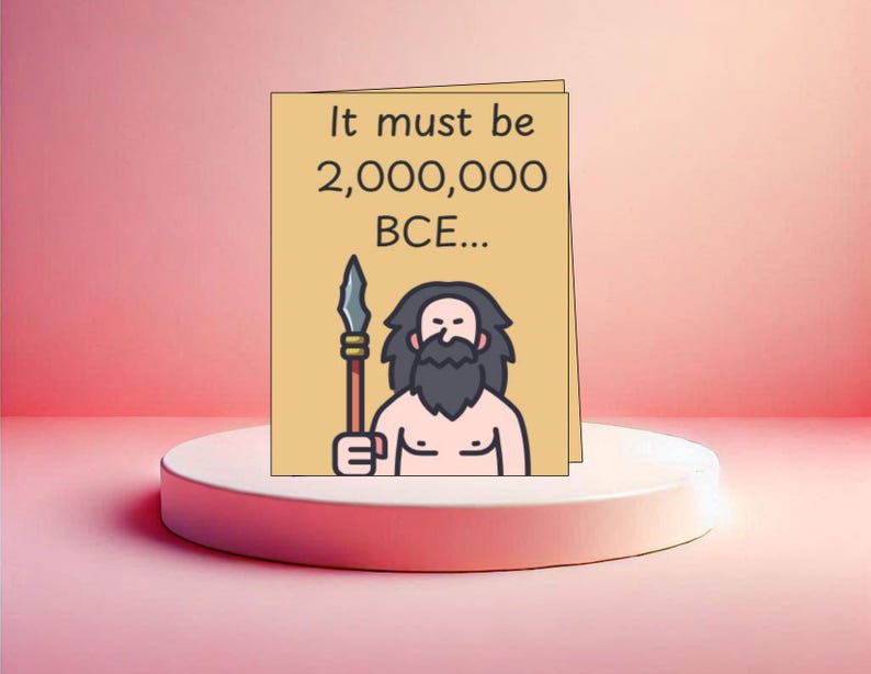 Printable Valentine's Day Card, Funny Puns Caveman Greeting Card, Funny ...