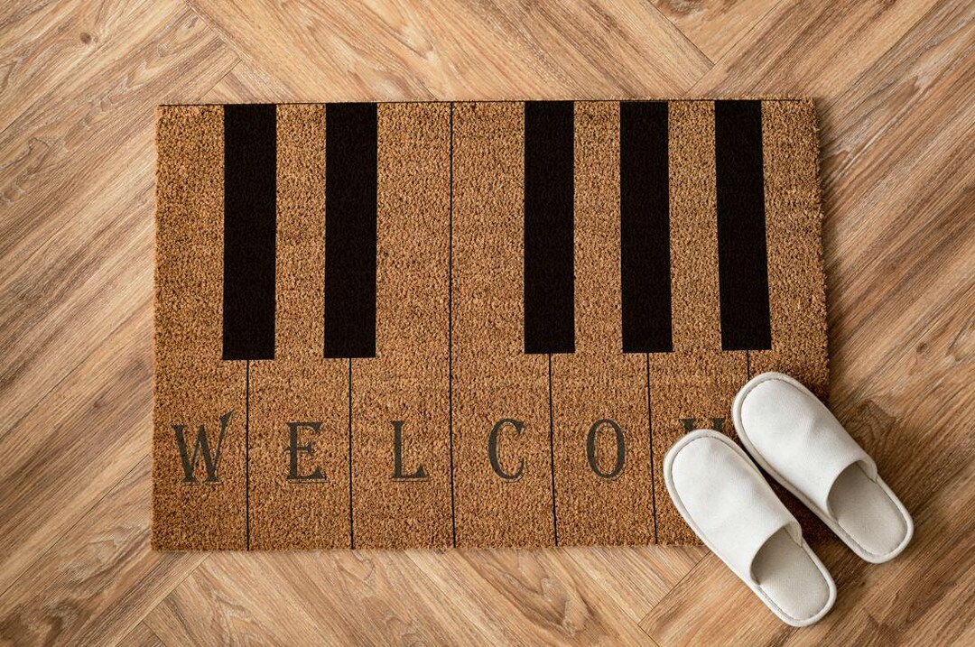 Piano Keys Welcome Doormat – Music Lover Gift, Custom Music Doormat ...