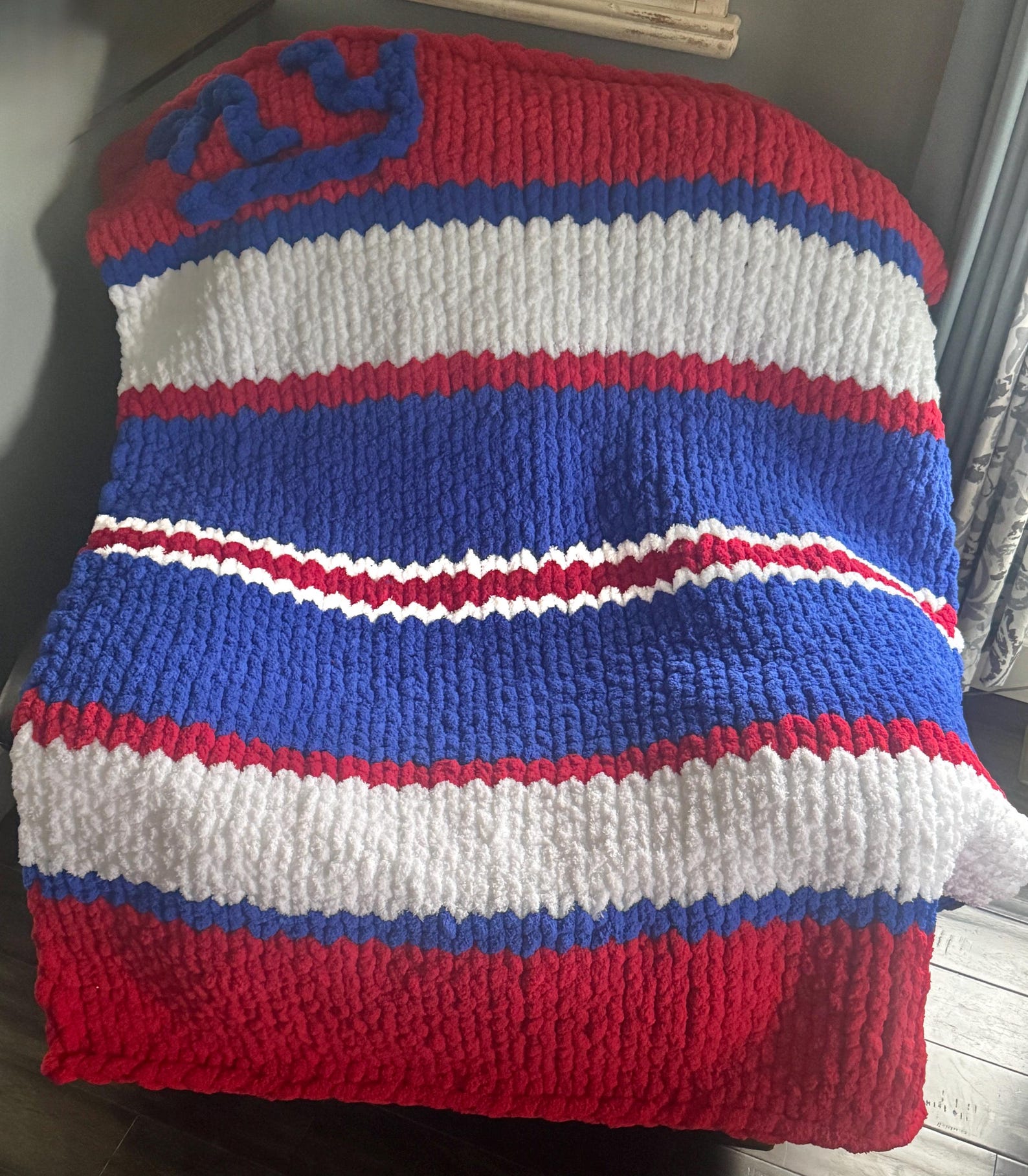 Sports Teams Chunky Knit Blankets and Throws - Etsy