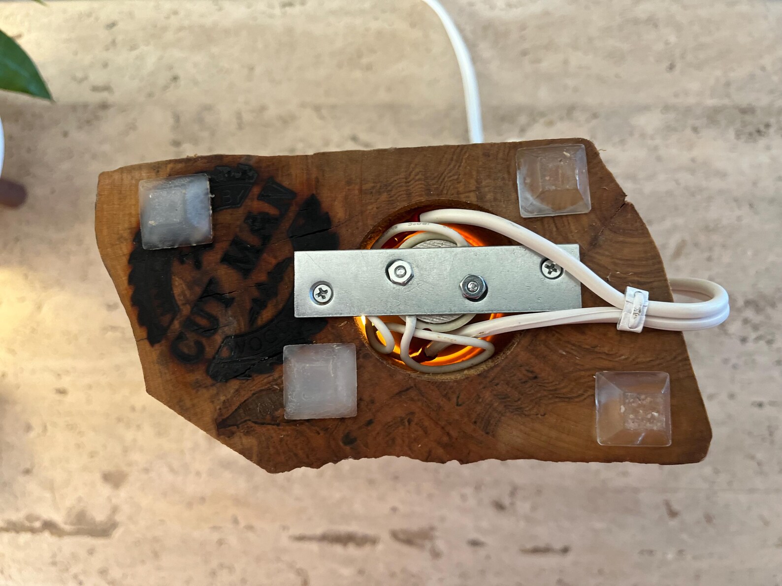 Handcrafted Accent Lamp, Log Lamp, Rustic Lamp, Live Edge Lamp, Wooden ...