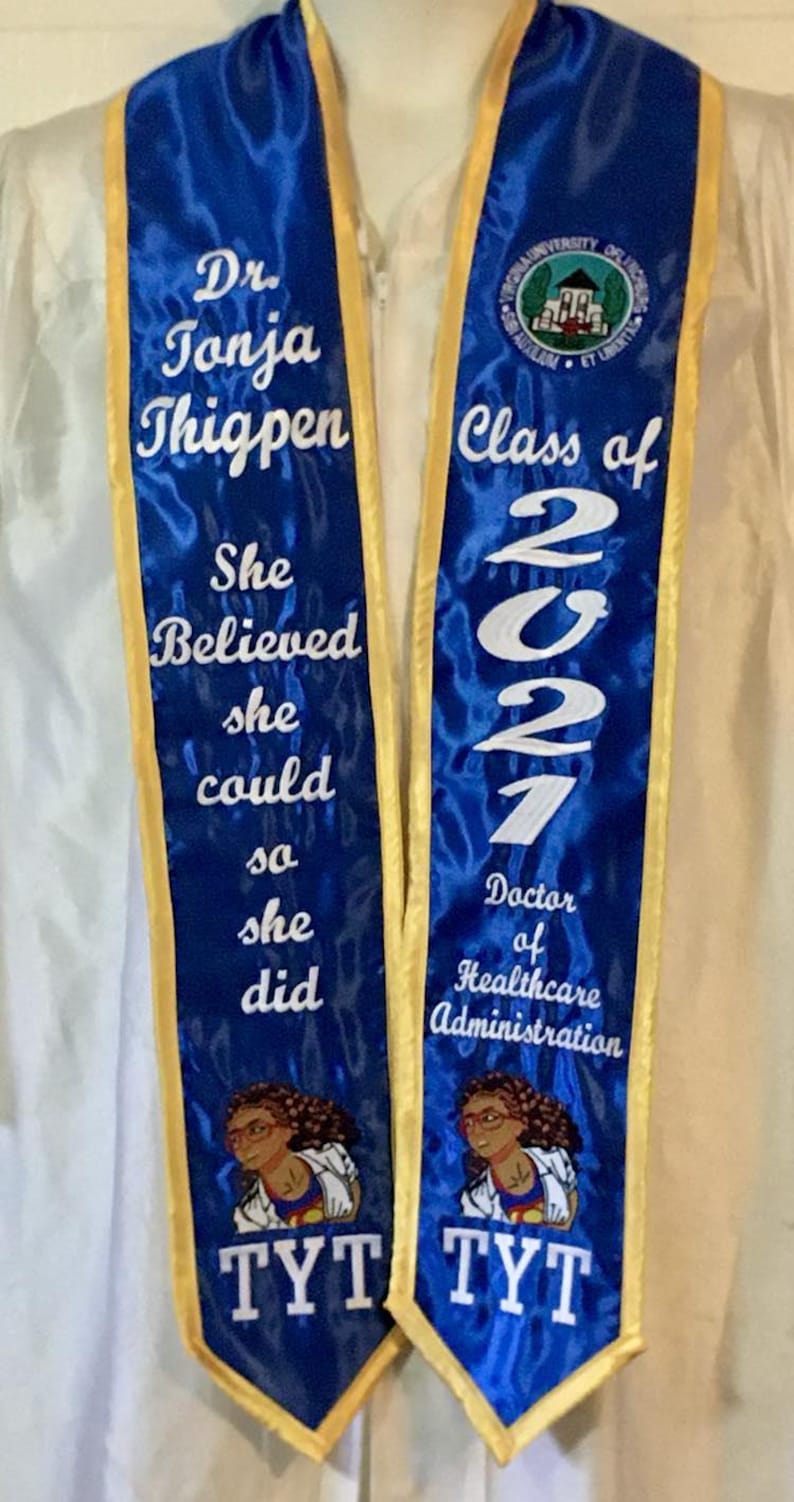 Graduation Stole/college Graduation Stole/personalized Stole/ High ...