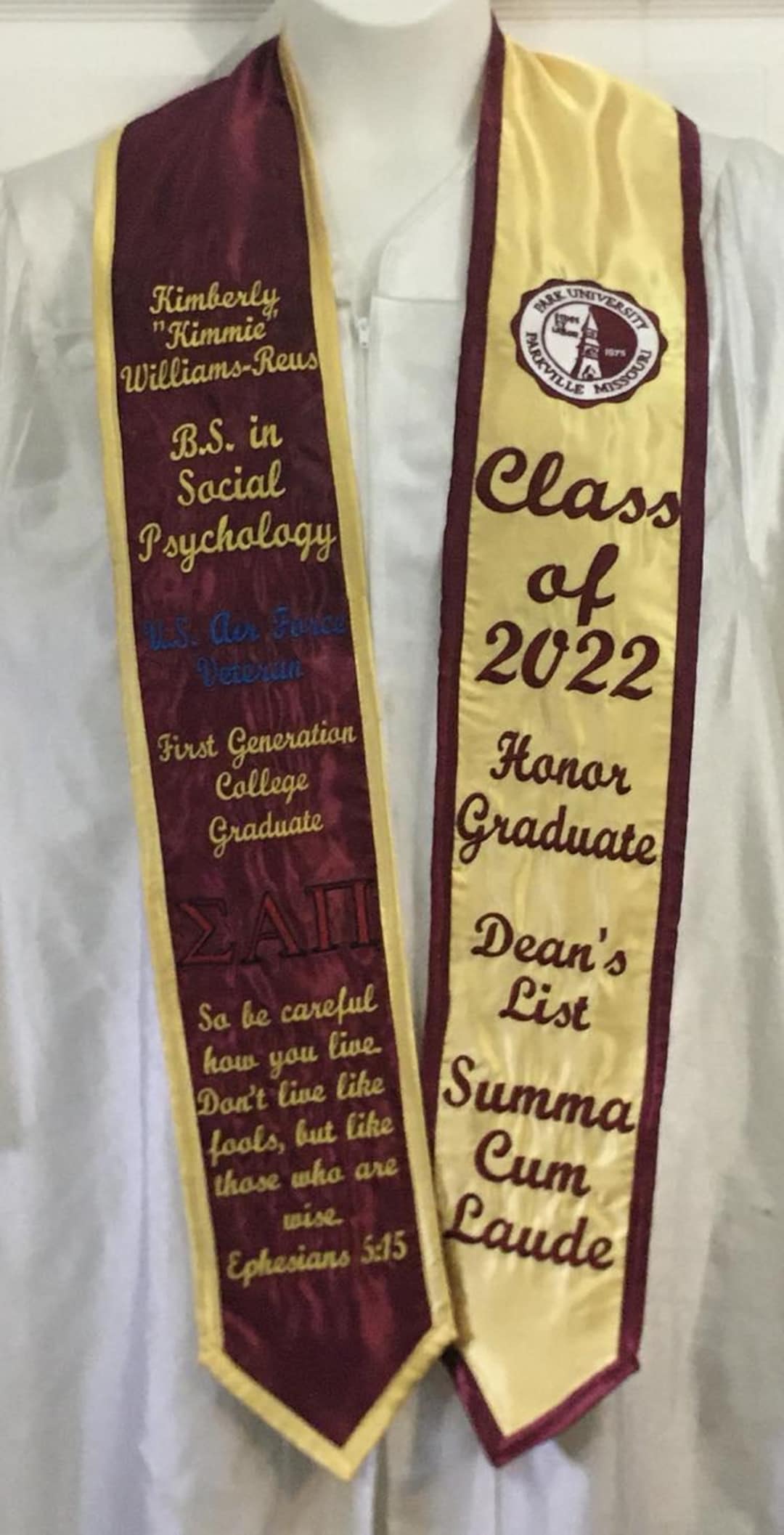 Graduation Stole Multi-theme/college Graduation Stole/personalized ...
