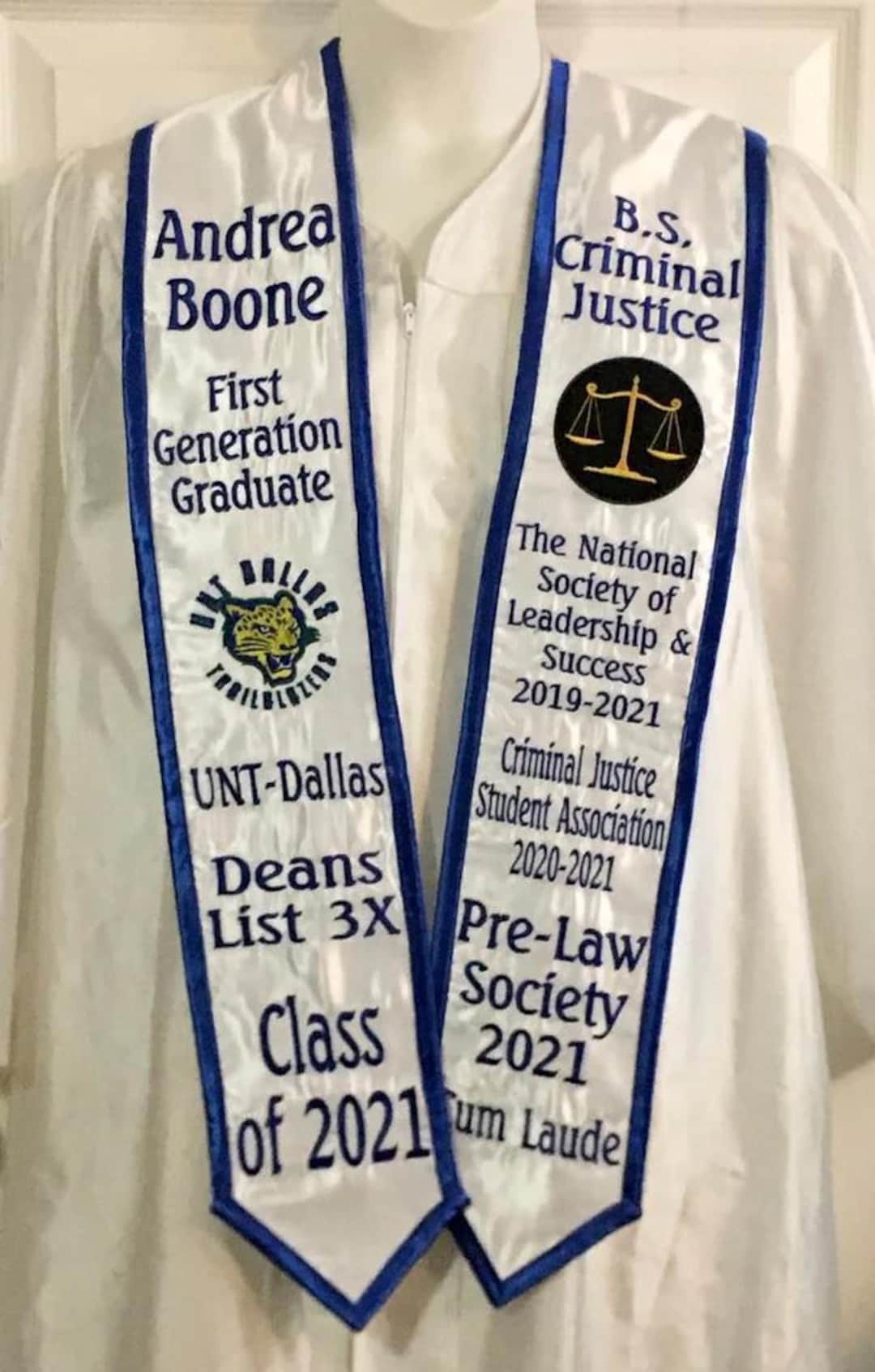 Graduation Stole/college Graduation Stole/personalized Stole/ High ...