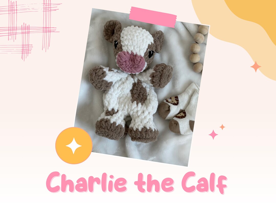 Handmade Crochet Calf Stuffed Animal: Heirloom Baby Toy - Etsy