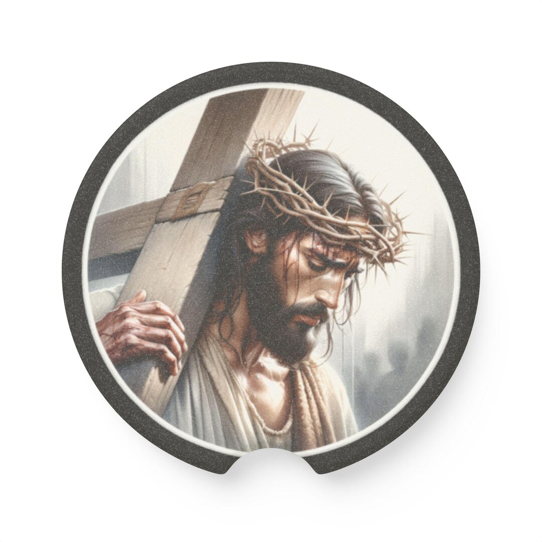 Jesus Soapstone Car Coaster: Religious Car Accessories - Etsy
