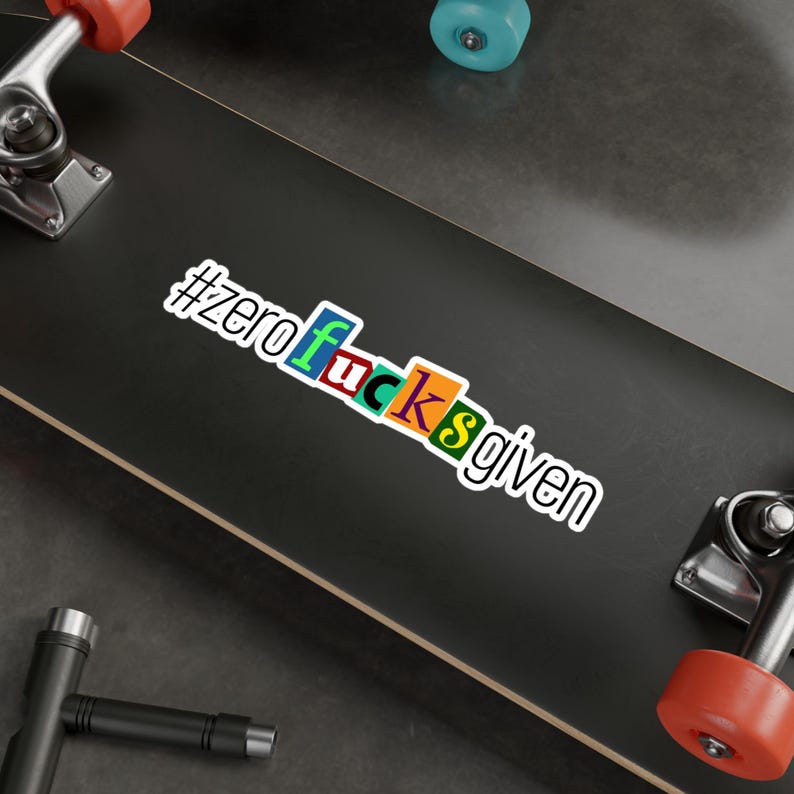 Zero Fs Given Vinyl Decal – Mature Language Sticker – Funny Car Window ...