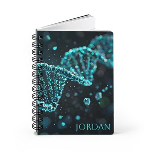 Custom DNA Spiral Notebook | Personalized Science Journal for STEM ...