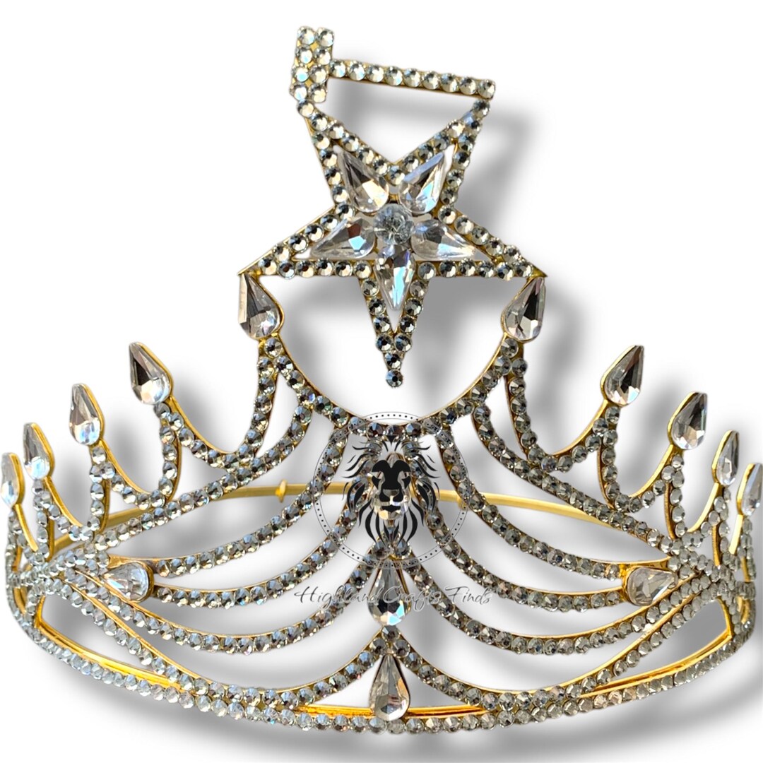 Masonic Worthy Matron OES Crown - Golden Order of Eastern Star ...