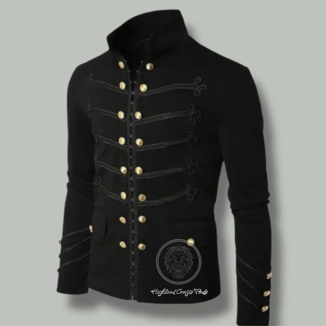 Men's Victorian Gothic Jacket Scottish Medieval Knight Gothic Jacket ...