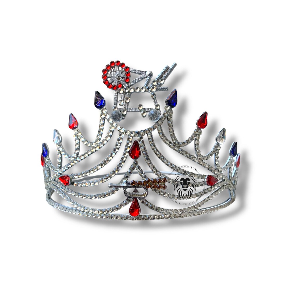 Masonic HOJ Crown Heroines of Jericho Silvetone Matron Crown Adjustable HOJ Crown With Crown ...