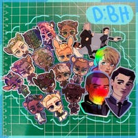 DBH | Detroit Become Human - Connor Sticker Sheet - Etsy