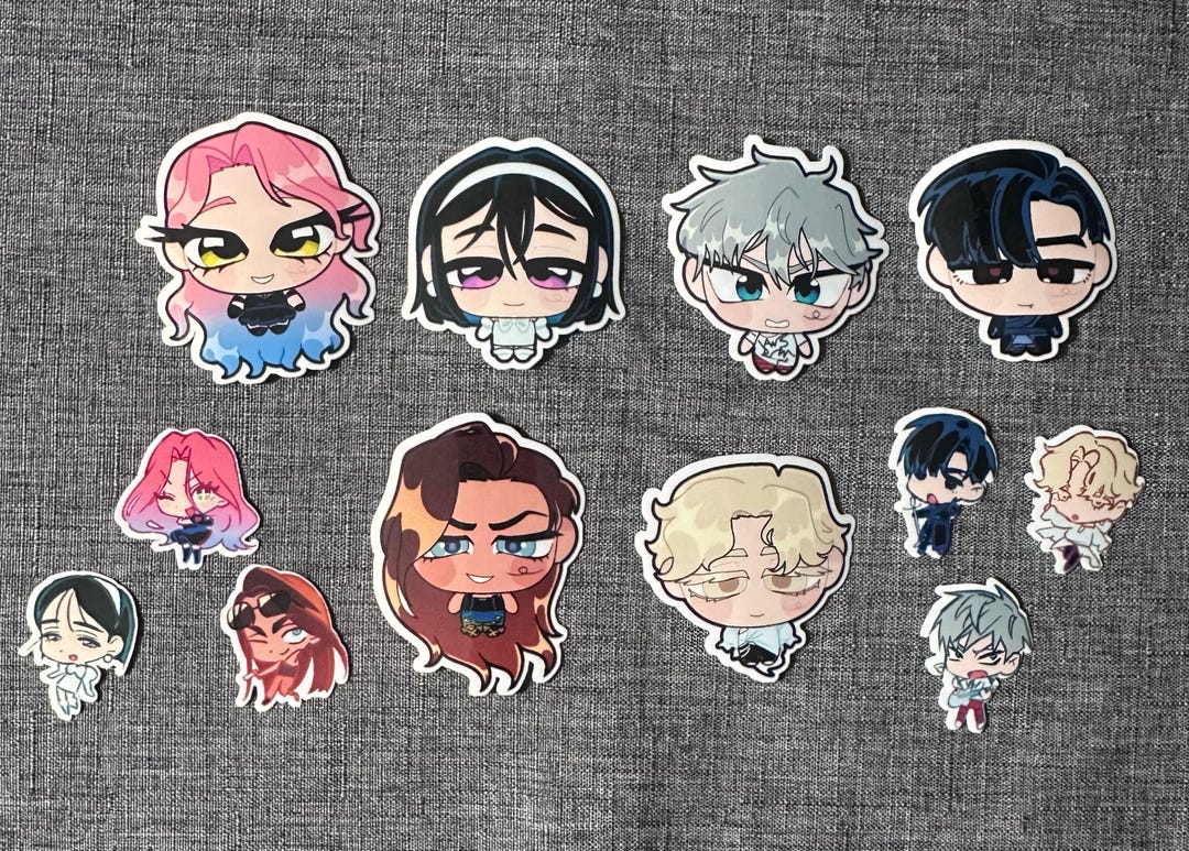 Alien Stage Chibi Stickers | ALNST Mizi, Sua, Till, Ivan, Hyuna, Luka ...