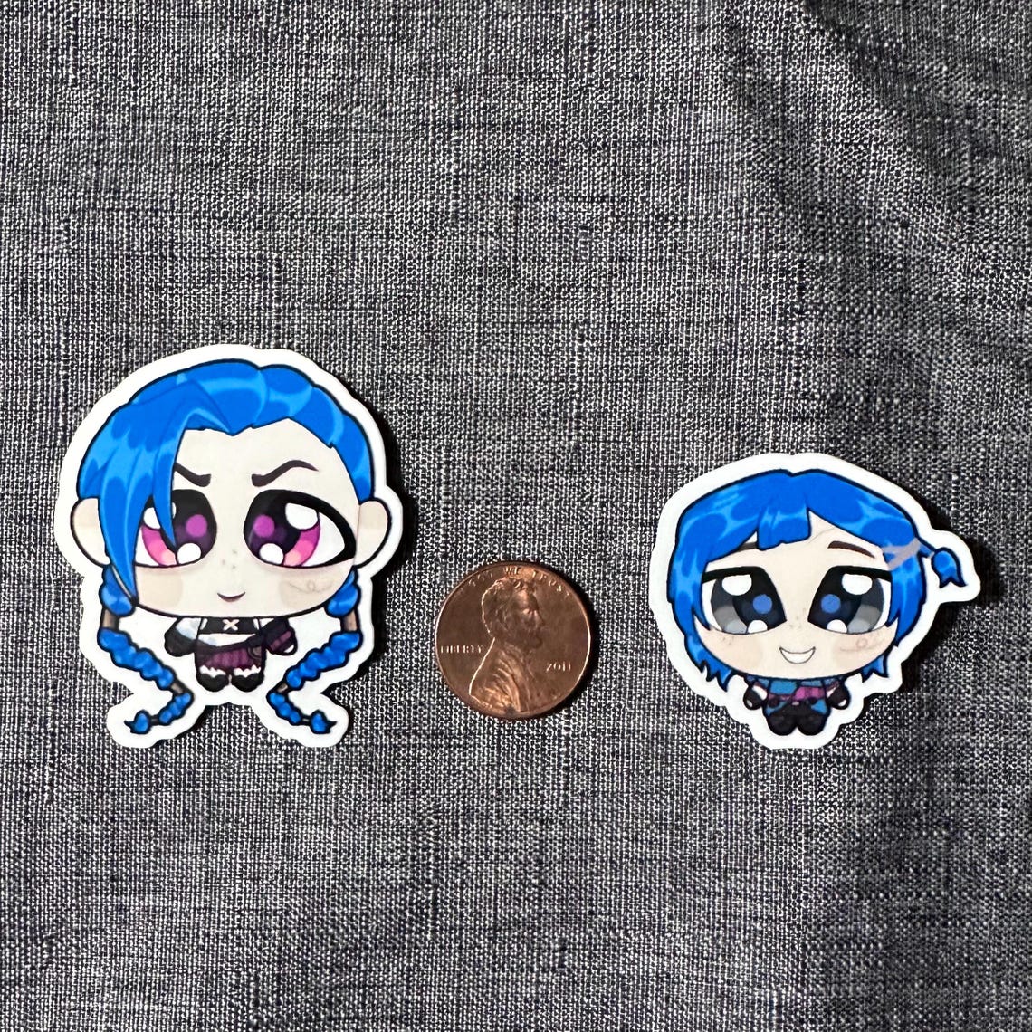 Arcane Season 1/2 Chibi Stickers | Jinx Vi Ekko Caitlyn Jayce Viktor ...