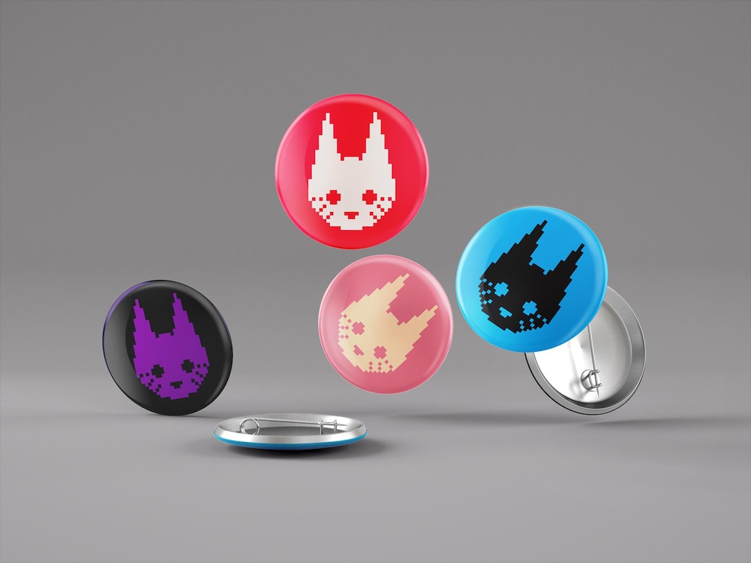 Stray Pixel Art Pin Set – 4 Badge Collection or Individual - Etsy