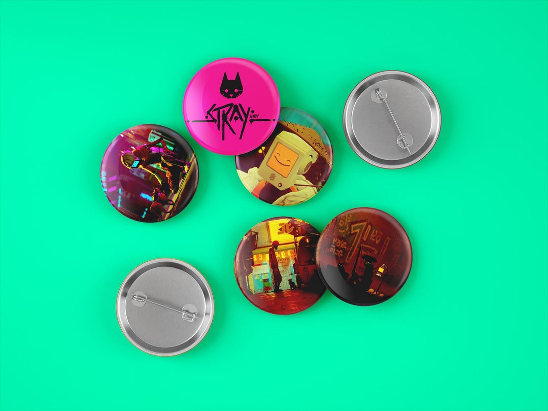 Stray Game Pin Set – 5 Badge Collection | Stray Logo & Scene Pins - Etsy