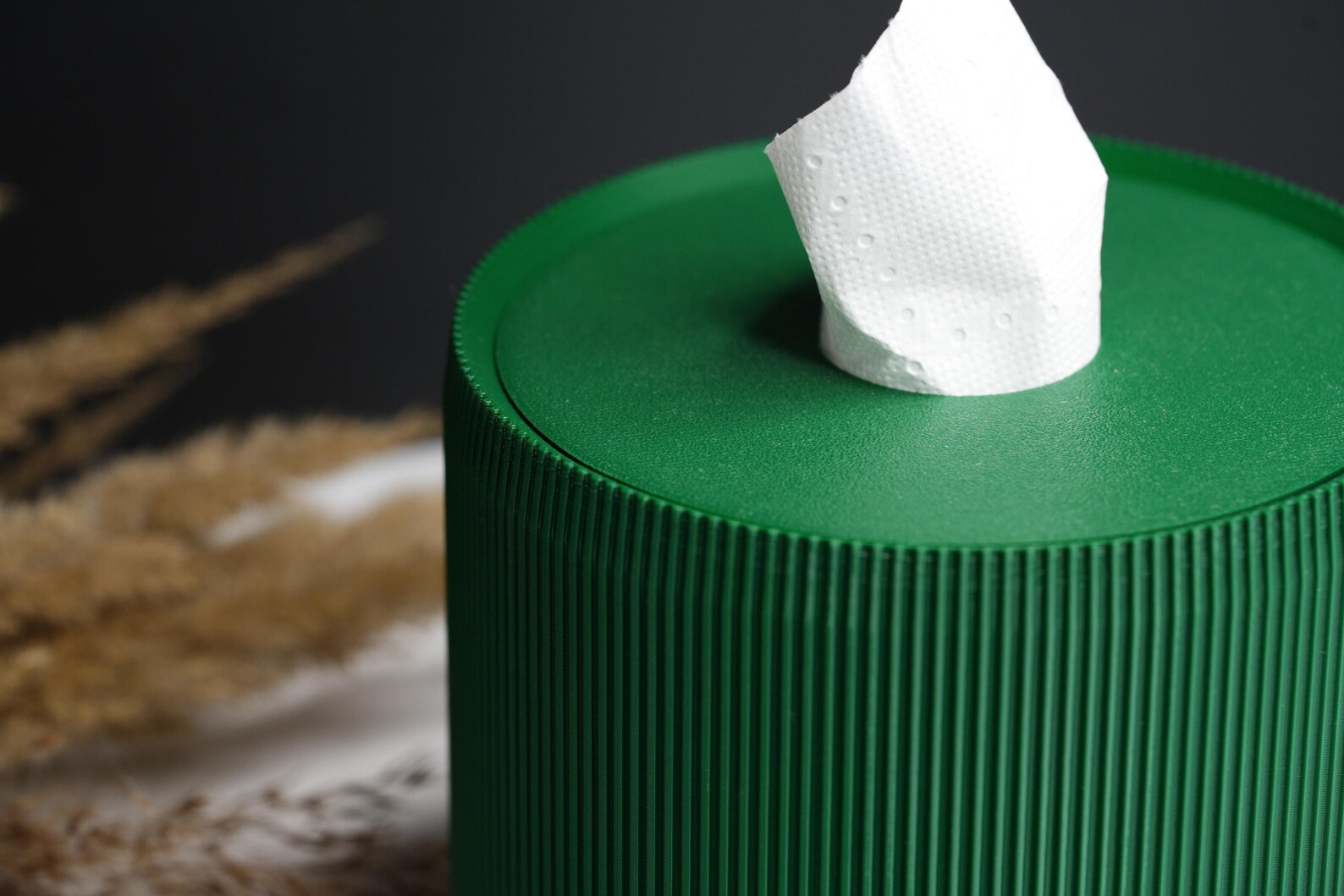 Tissue Holder Toilet Paper Dispenser Modern Round Tissue Box Cover ...