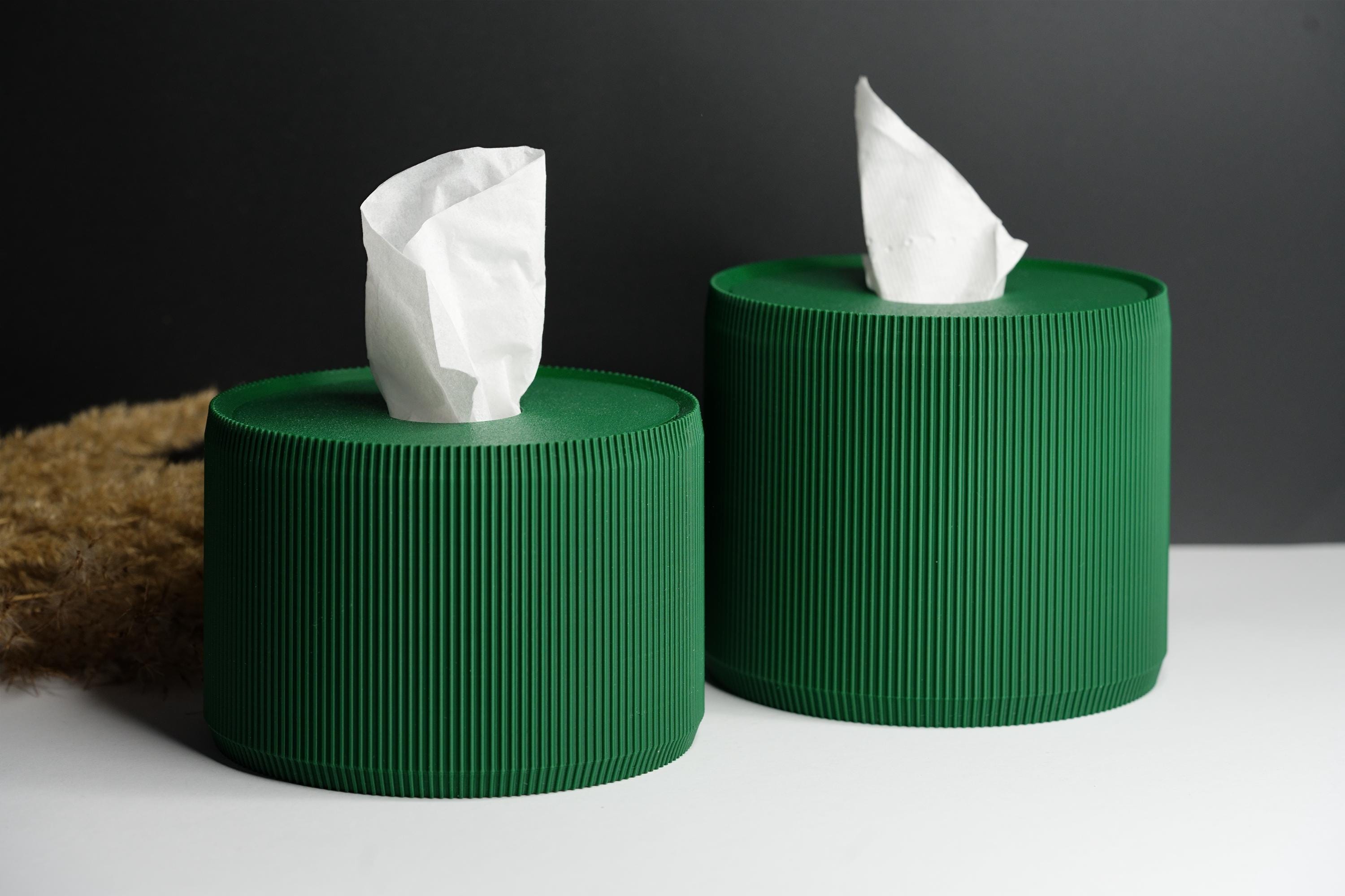 Tissue Holder Toilet Paper Dispenser Modern Round Tissue Box Cover ...