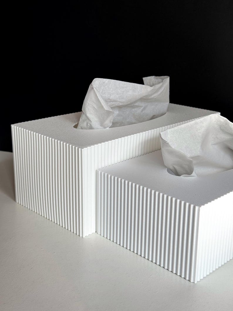 Tissue Box Cover, Modern Tall Tissue Box Cover, Tissue Box Holder,3d ...