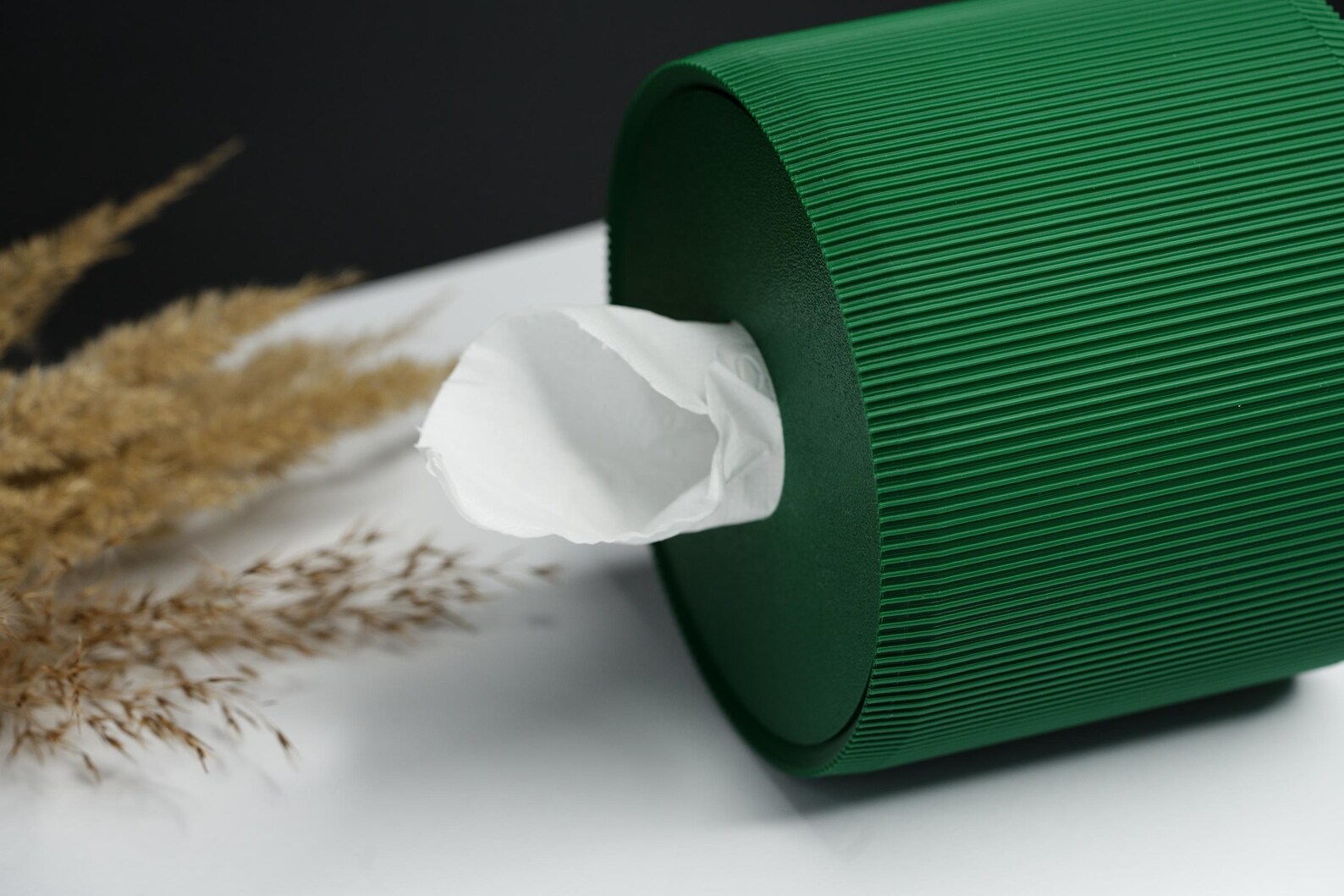Tissue Pod - Toilet Paper Dispenser, Modern Round Tissue Box Cover for ...
