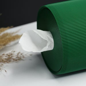 Tissue Pod - Toilet Paper Dispenser, Modern Round Tissue Box Cover for ...
