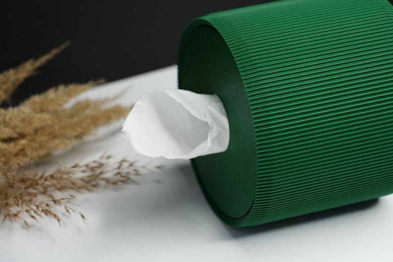 Tissue Pod - Toilet Paper Dispenser, Modern Round Tissue Box Cover for ...