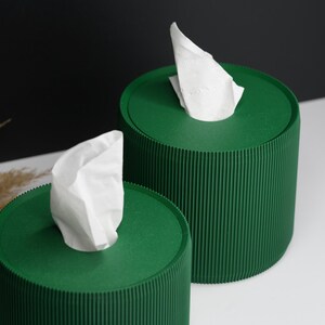 Tissue Pod - Toilet Paper Dispenser, Modern Round Tissue Box Cover for ...
