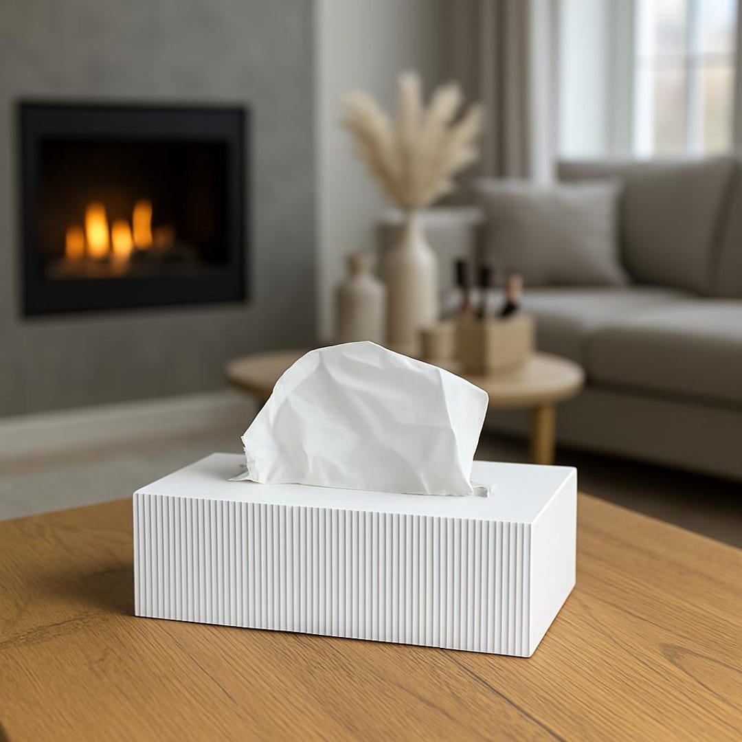 Tissue Box Cover, Modern Tall Tissue Box Cover, Tissue Box Holder,3d ...