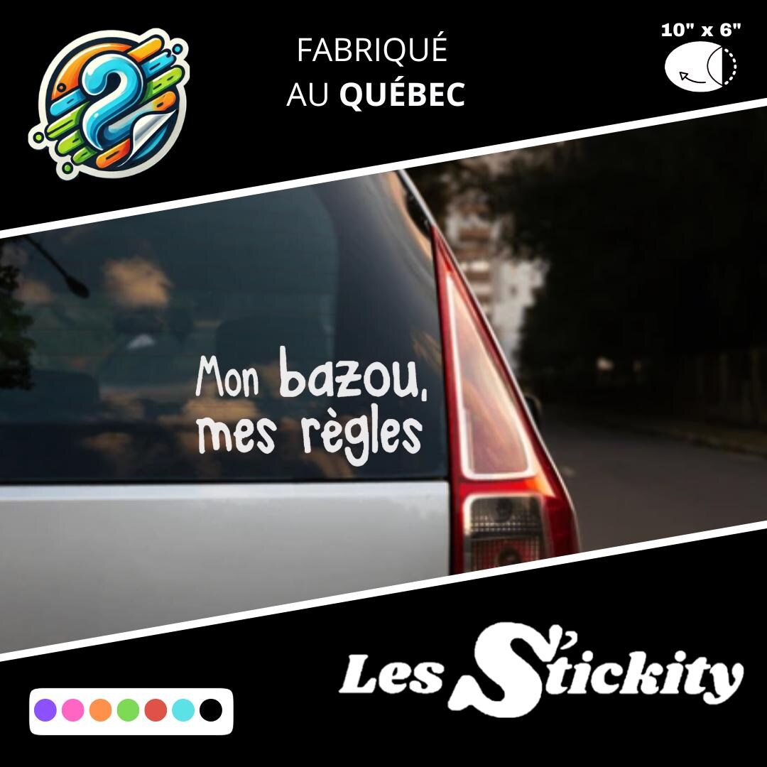 Hilarious Vinyl Car Decal - Custom Sticker for Trucks or Suvs My Rules ...