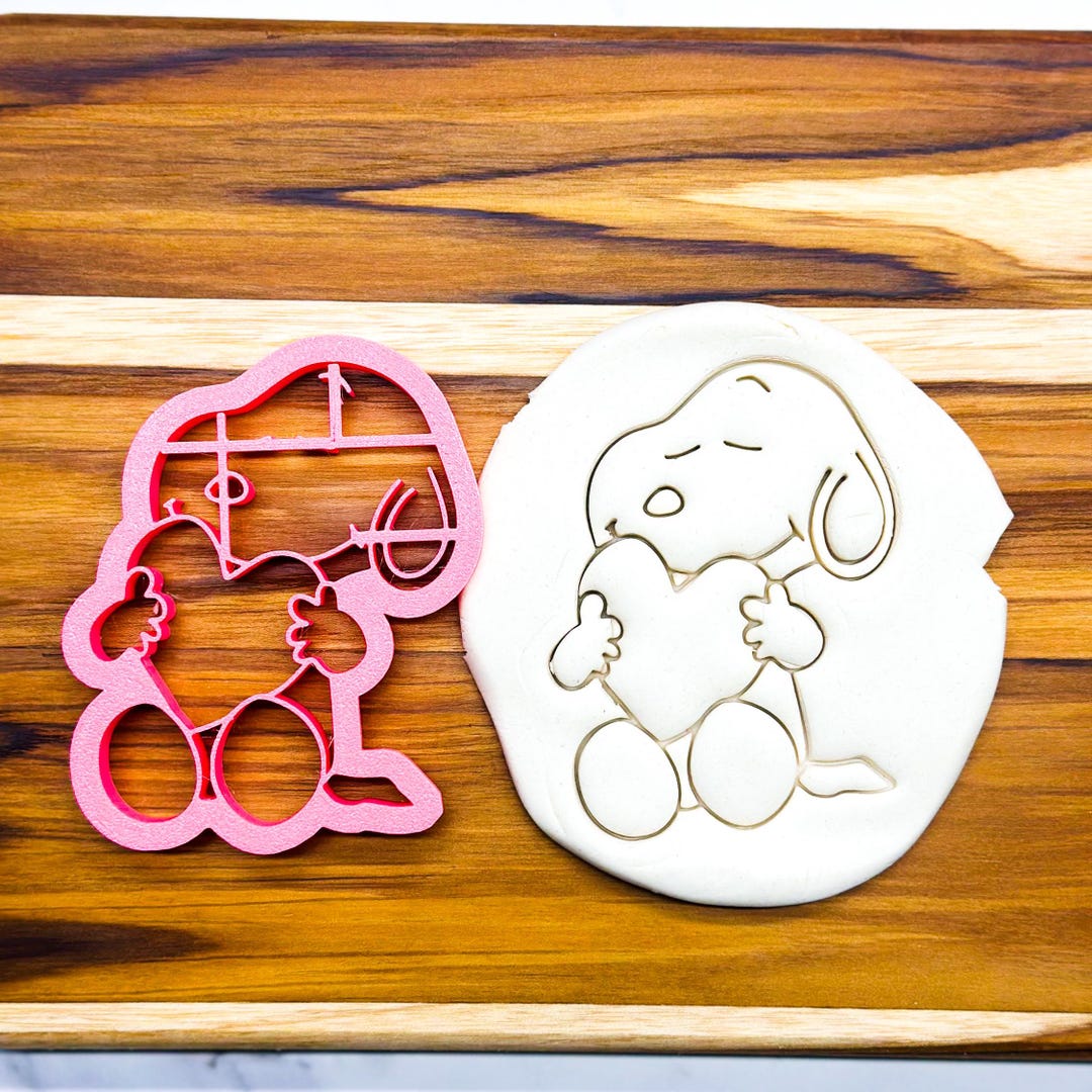 Snoopy Cookie Cutter - Valentine's Day, Gift Idea, Snoopy Lovers, Charlie Brown - Etsy