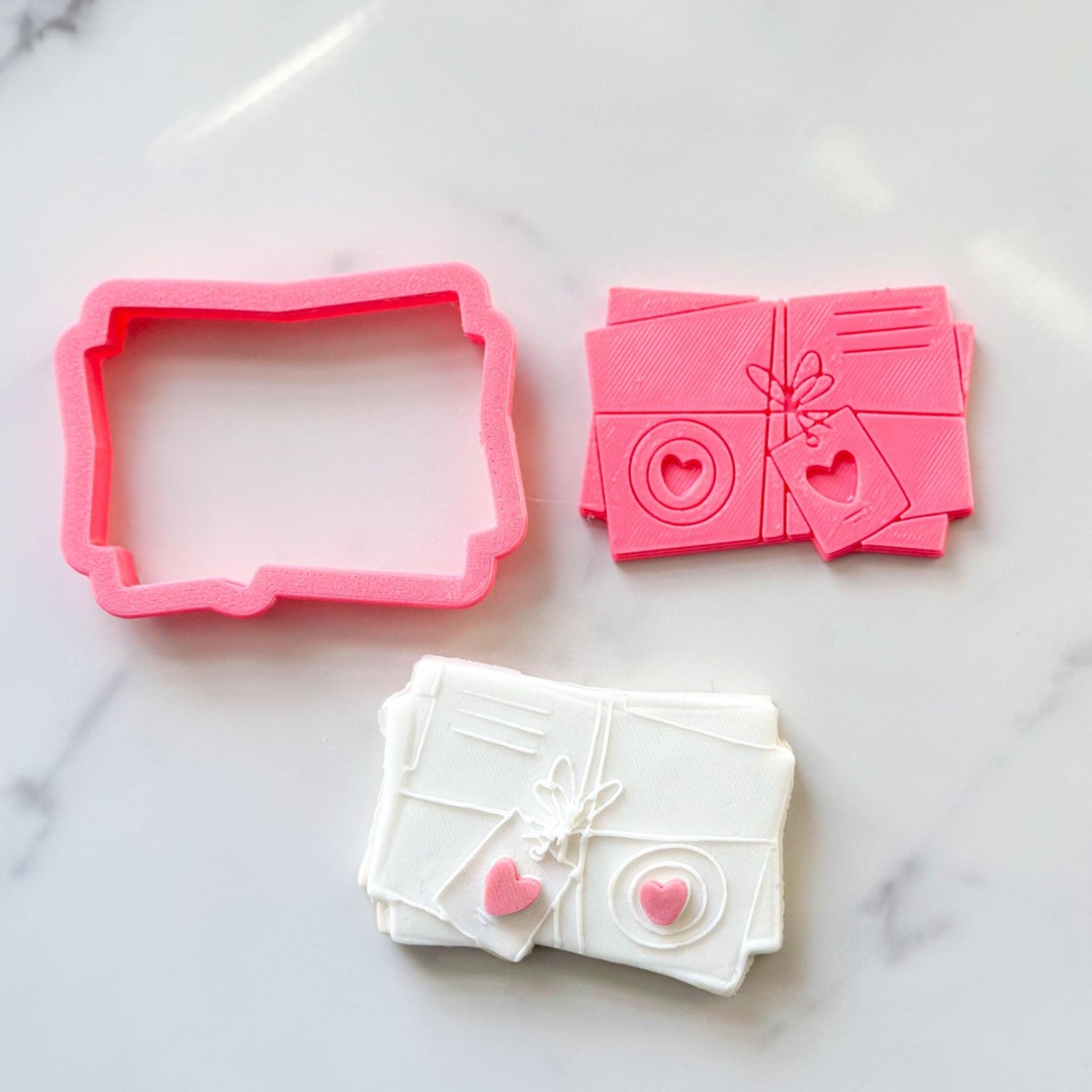 Paper Envelope Postage Cookie Embosser and Cutter 2 Piece Set for ...