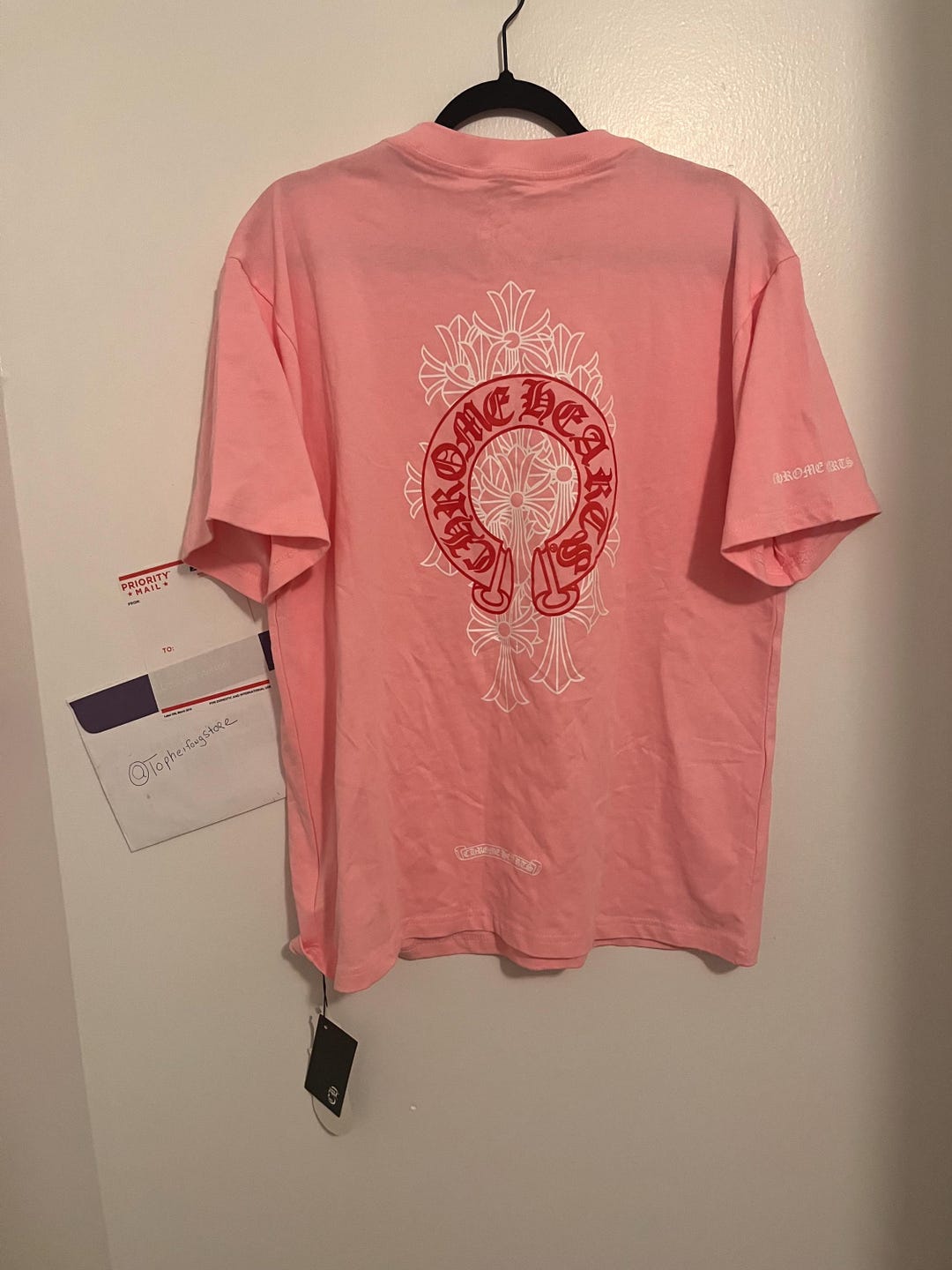 Chrome Hearts Vintage Inspired Pink Short Sleeve Shirt New - Etsy