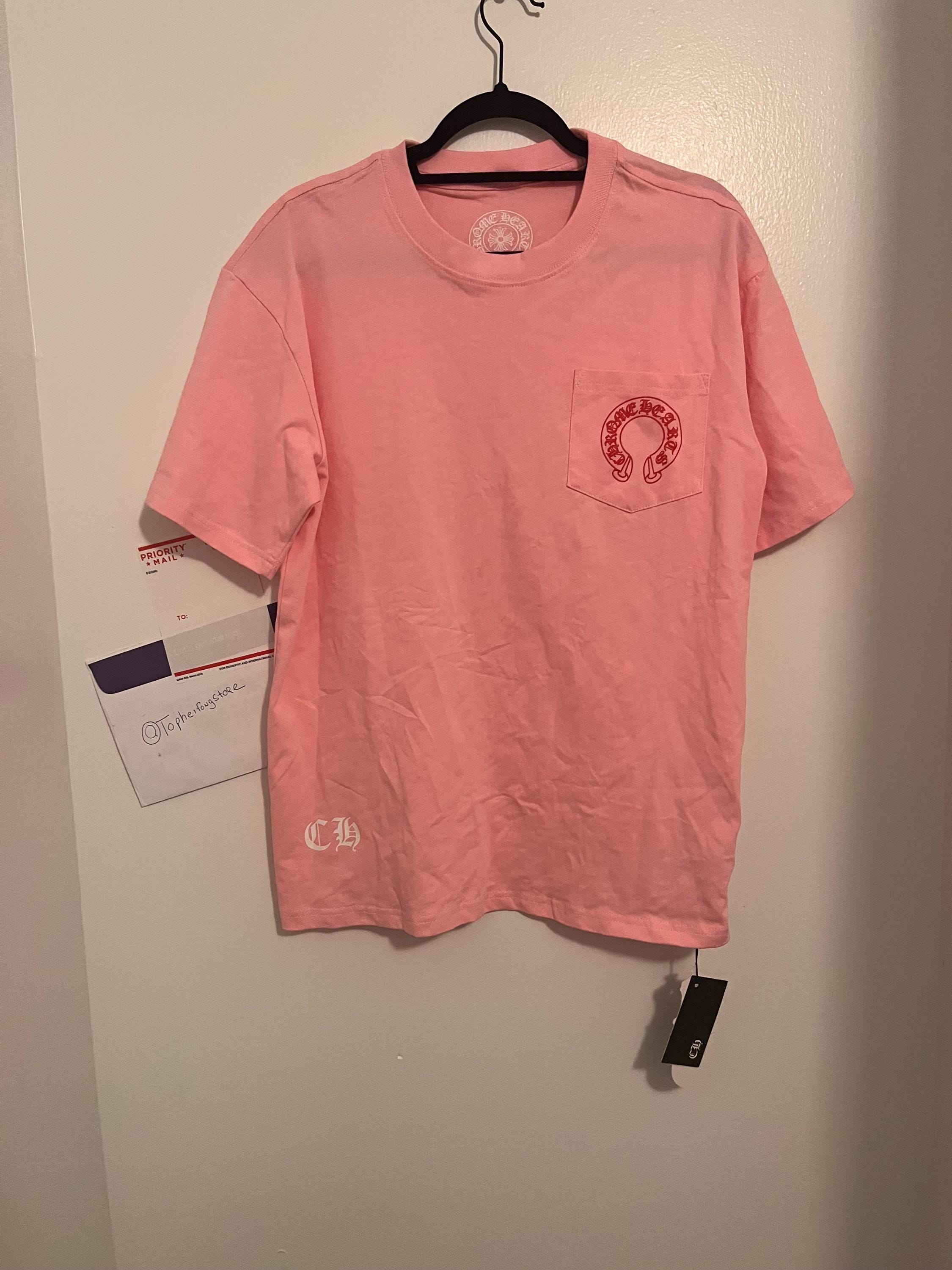 Chrome Hearts Vintage Inspired Pink Short Sleeve Shirt New - Etsy