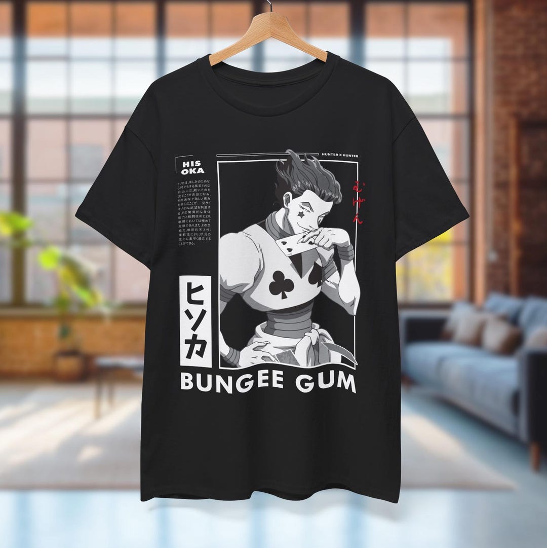 Hunter X Hunter Anime Streetwear Shirt – Hisoka "bungee Gum" Design ...