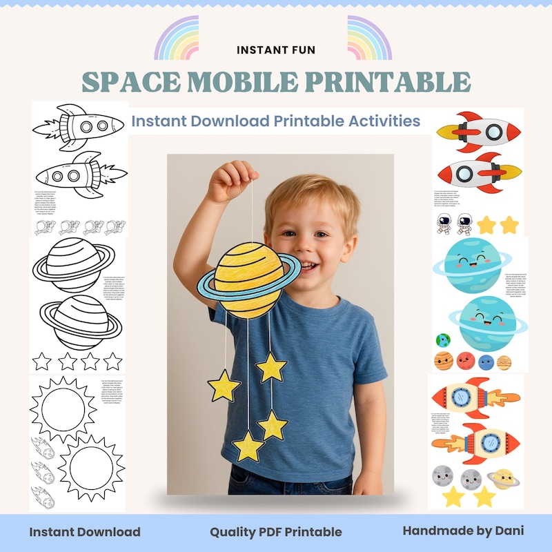 Planet Space Kids Room Decor - Etsy UK