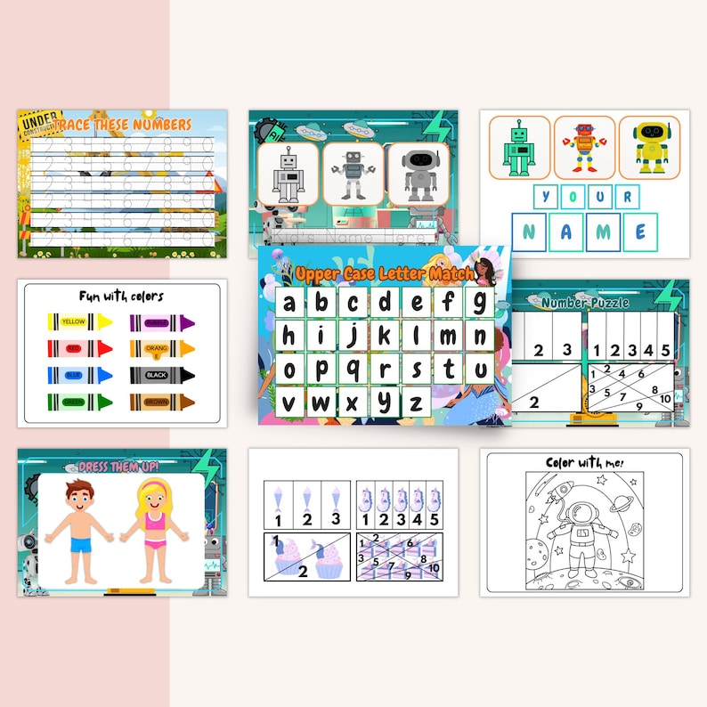 Busy Book Bundle – Printable Activity Book | Editable in Canva | PLR ...