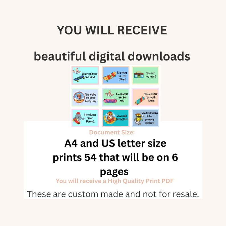 Fun Lunch Box Notes for Kids, Printable Lunchbox Notes for Everyone ...