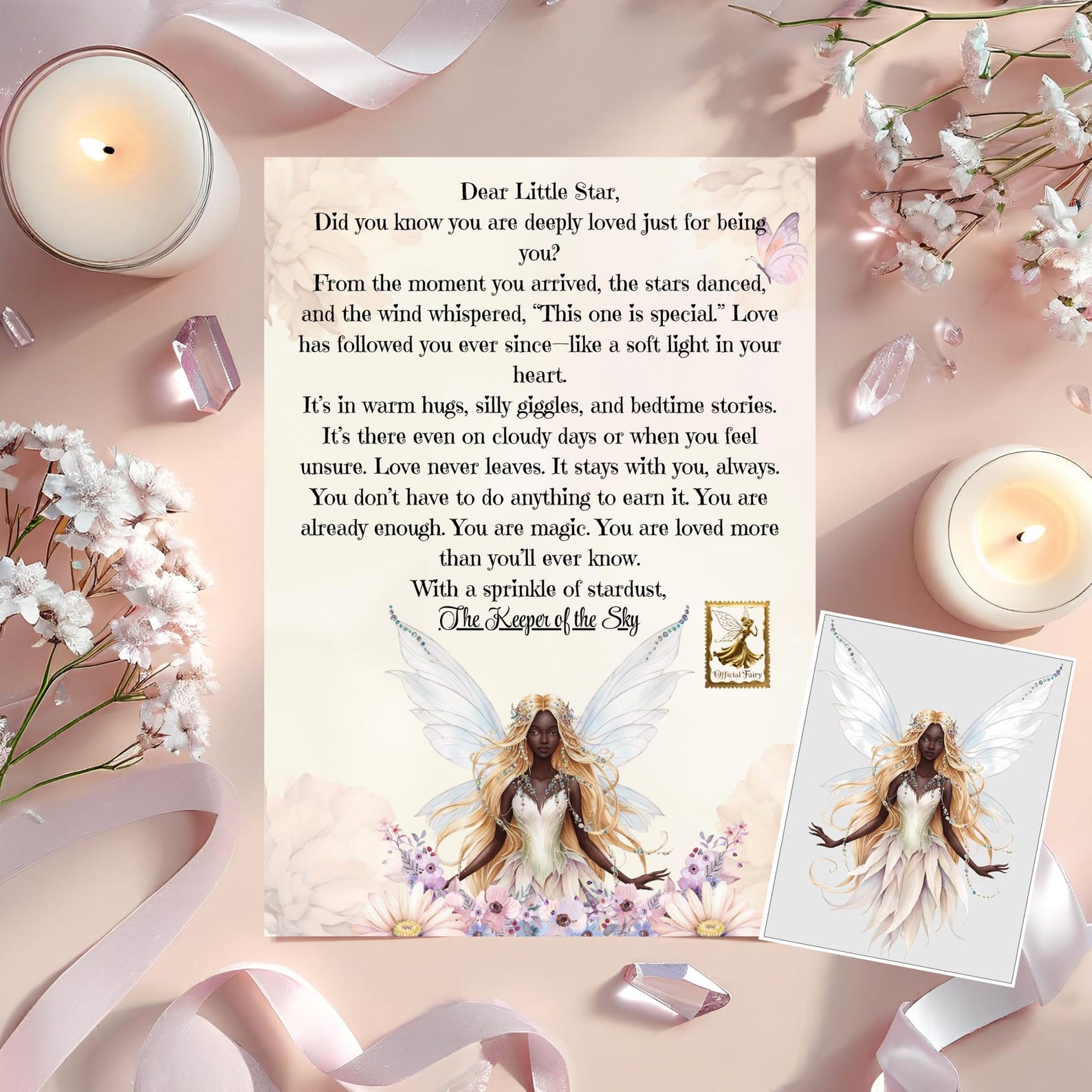 7 Fairy Letters With Matching Portraits – Digital Download | Whimsical ...