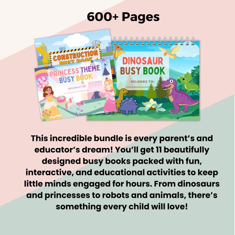 Printable Kids Activity Book Bundle, Preschool Worksheets (PLR) - Etsy