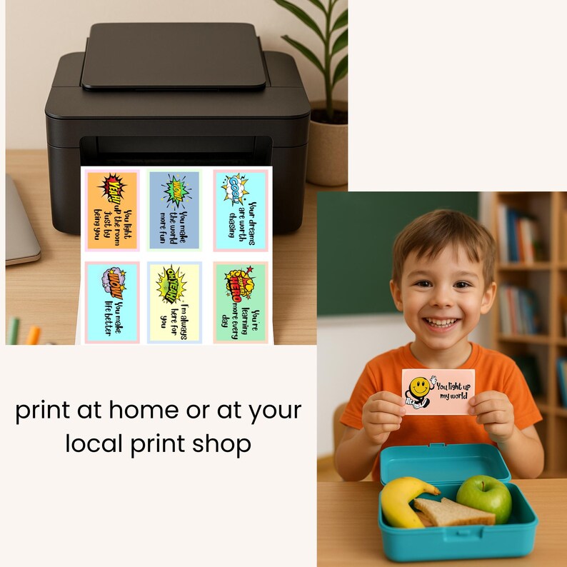 Fun Lunch Box Notes for Kids, Printable Lunchbox Notes for Everyone ...